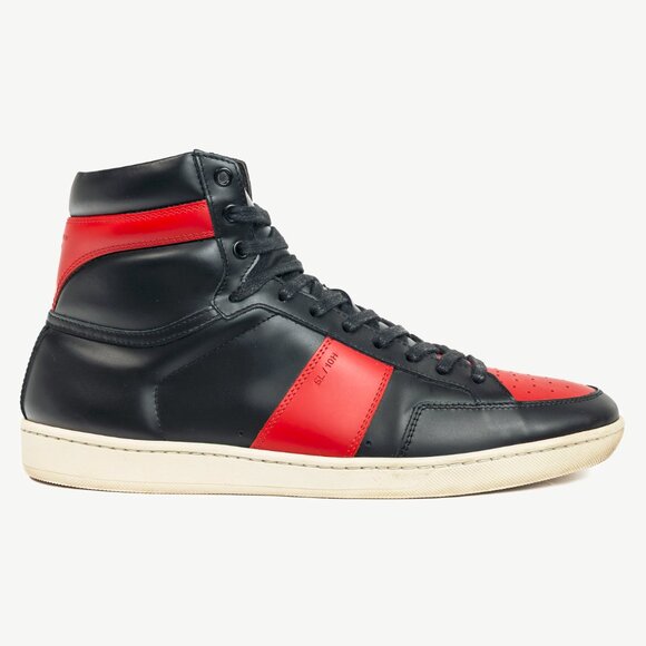 Saint Laurent | Shoes | Saint Laurent Slh High Black Red Court Classic ...